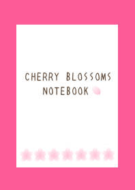 CHERRY BLOSSOMS NOTEBOOK/FLASHY PINK – LINE theme | LINE STORE