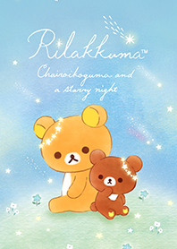 Chairoikoguma and a starry night – LINE theme | LINE STORE