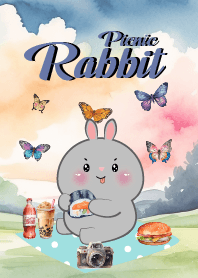 Love Rabbit Love Picnic Theme - Tema LINE | LINE STORE