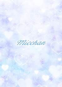 Micchan Heart Sky blue#cool - Tema LINE | LINE STORE