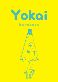 Yokai karakasa Pale lemon – LINE theme | LINE STORE