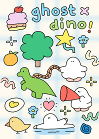 Ghost community : Ghost X Dino (Revised) – ธีม LINE | LINE STORE