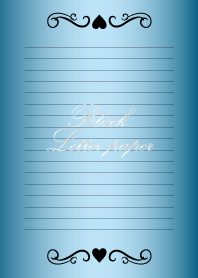 Black Letter paper *GLOSSYBLUE 6* – ธีม LINE | LINE STORE