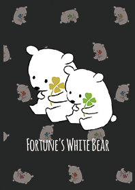 Hitam & Putih / Beruang putih Fortune - Tema LINE | LINE STORE