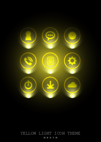 -YELLOW LIGHT ICON THEME- - Tema LINE | LINE STORE