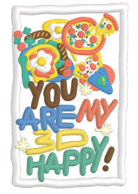 You are my 3D happy – LINE theme | LINE STORE