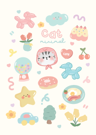 meow meow : minimal pastel – LINE theme | LINE STORE