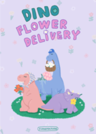 Dino flower delivery – ธีม LINE | LINE STORE