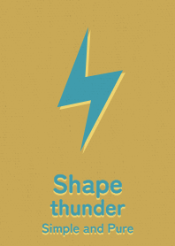Shape Thunder gold – LINE 테마 | LINE STORE