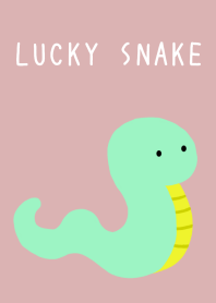 LUCKY SNAKE THEME/DUSTY PINK – LINE theme | LINE STORE
