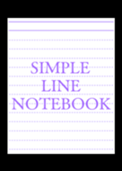SIMPLE PURPLE LINE NOTEBOOKj/BLACK/WHITE | Yabe-LINE貼圖代購 | 台灣No.1，最便宜高效 ...