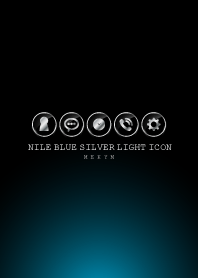 SILVER LIGHT ICON THEME -Nile Blue- – LINE theme | LINE STORE