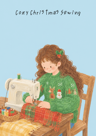 Cozy Christmas Sewing – LINE主題 | LINE STORE