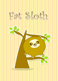 Fat Sloth – LINE theme | LINE STORE
