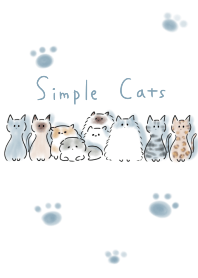 Simple A variety of cats. – LINE theme | LINE STORE