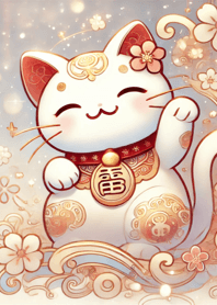 Lucky Cat Theme 004 – LINE theme | LINE STORE