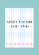 CHERRY BLOSSOMS GRAPH PAPERj/DUSTY MINT | Yabe-LINE貼圖代購 | 台灣No.1，最便宜高效率的代購網