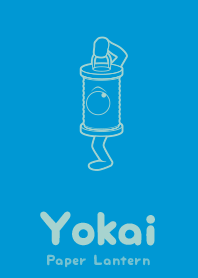 Yokai paper lantern Pale yacht blue – LINE主題 | LINE STORE
