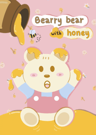 Bearry bear with honey. – LINE theme | LINE STORE