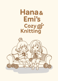 Hana & Emi's cozy knitting – LINE theme | LINE STORE