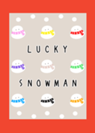 NINE LUCKY SNOWMEN/SNOWMAN/REDj | Yabe-LINE貼圖代購 | 台灣No.1，最便宜高效率的代購網
