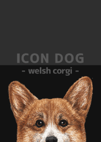 ICON DOG - Welsh Corgi 01 - BLACK/05 – Tema LINE | LINE STORE
