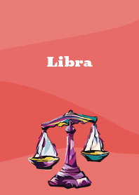 Libra on red – LINE theme | LINE STORE