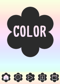bw color rainbow C07 – LINE theme | LINE STORE
