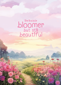 She is late bloomer but still beautiful – LINE theme | LINE STORE
