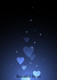 - Beautiful Deepsky Blue Heart - – LINE theme | LINE STORE