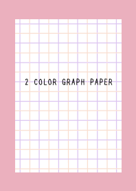 2 COLOR GRAPH PAPER/PINK&PUR/ROSE PINK – LINE theme | LINE STORE