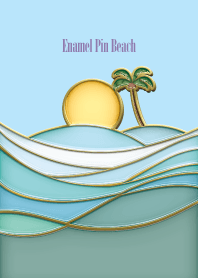 Enamel Pin Beach 114 - Tema LINE | LINE STORE