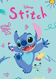 Stitch (Crayon) – LINE theme | LINE STORE