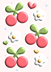 Little cherry & Flowers 2 :) – LINE theme | LINE STORE