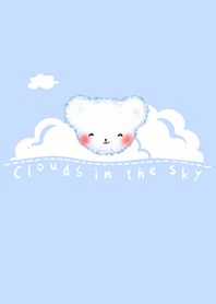 Cloud Bear J-Light Blue – LINE theme | LINE STORE
