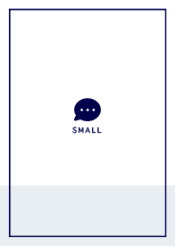 Small Button / Navy&White – LINE theme | LINE STORE
