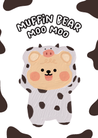 Muffin Bear : Moo Moo – LINE theme | LINE STORE