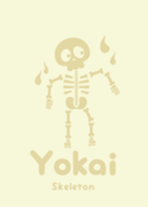 Yokai skeleton Pale WHT Lily | Yabe-LINE貼圖代購 | 台灣No.1，最便宜高效率的代購網