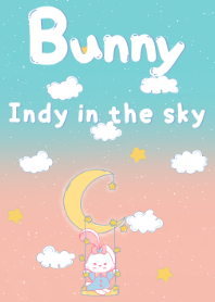 Bunny : Indy in the sky (Beige04) - Tema LINE | LINE STORE