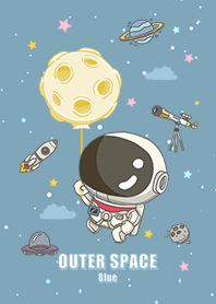 Outer Space2/Galaxy/Baby Spaceman/blue2 – LINE theme | LINE STORE