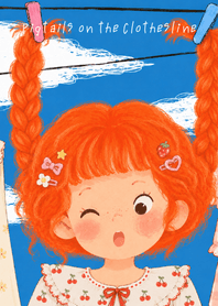 Pigtails on the Clothesline – LINE主題 | LINE STORE