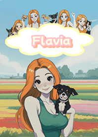 Flavia with dogs and ... | 歐貝賣線上代購代儲網 | 每日精選人氣貼圖通通降5元特惠中