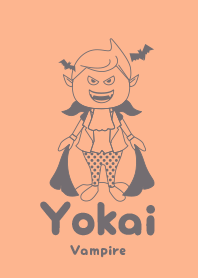Yokai Vampire Pale apricot - Tema LINE | LINE STORE